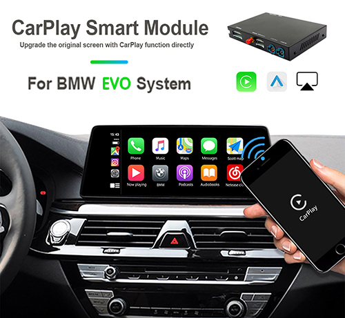 Wireless Carplay/Android Auto for BMW EVO System of 6.5/8.8 inches of ...